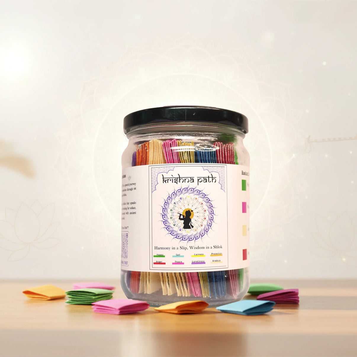 Krishnapath Gita Jar | 64 Bhagavad Gita Verses for 8 Emotions – Ekanga