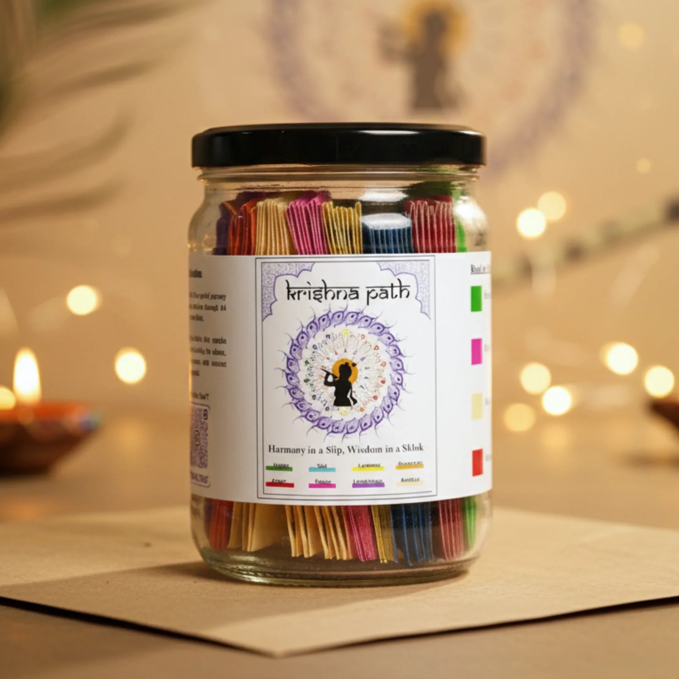 Krishnapath Gita Jar | 64 Bhagavad Gita Verses for 8 Emotions – Ekanga